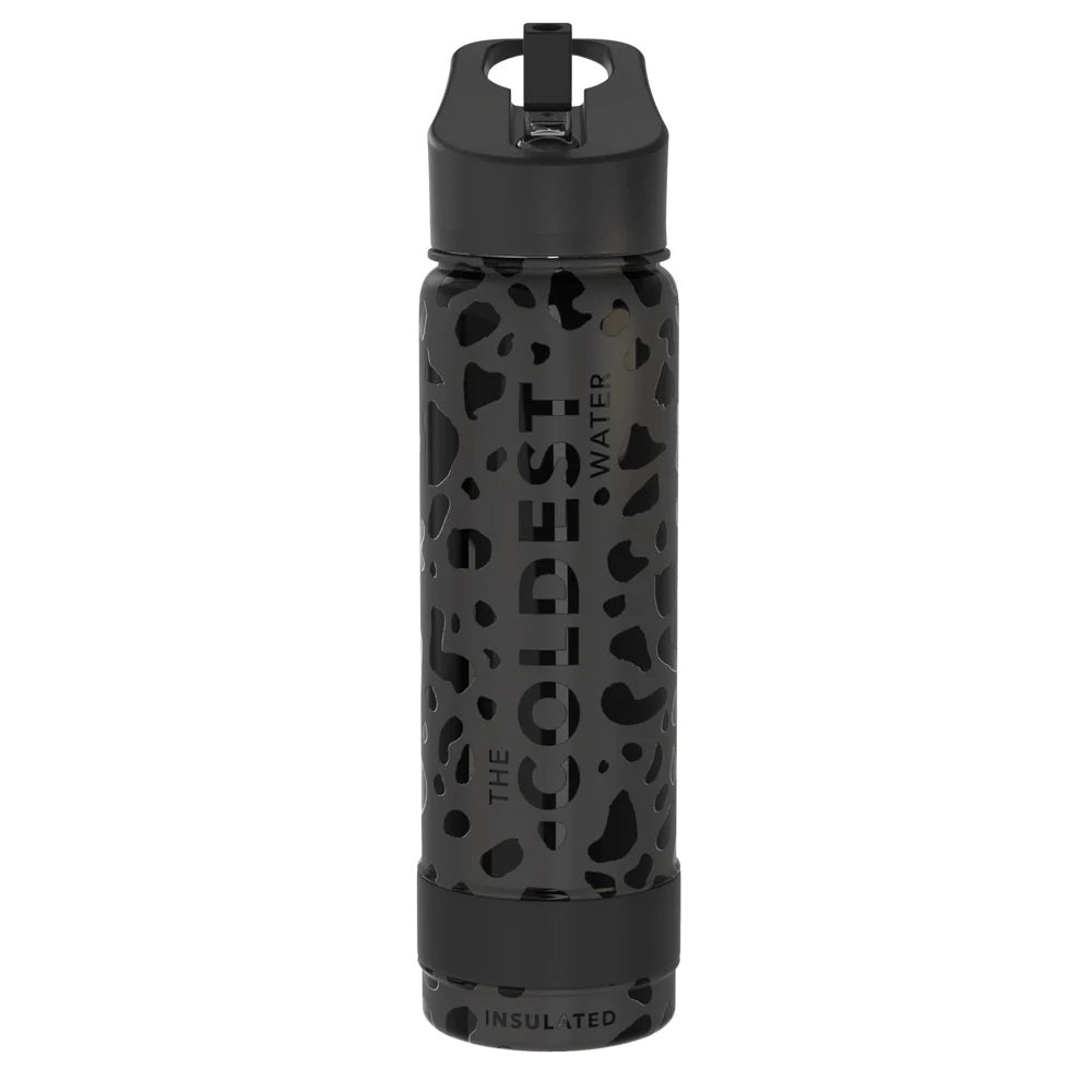 COLDEST SPORTS BOTTLE BLACK LEOPARD 24OZ – KATA ASANA